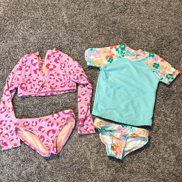 wonder nation | Swim | 4t Kids Swim Set Pink And Blue | Poshmark